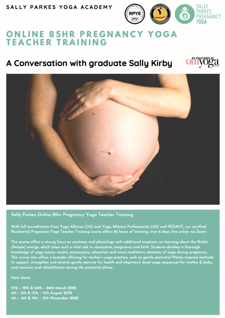 Sally Parkes Pregnancy, Postnatal, Fertility Yoga Teacher Training and ...